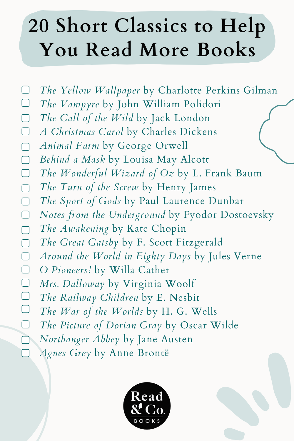 20 Short Classic Books to Help You Read More