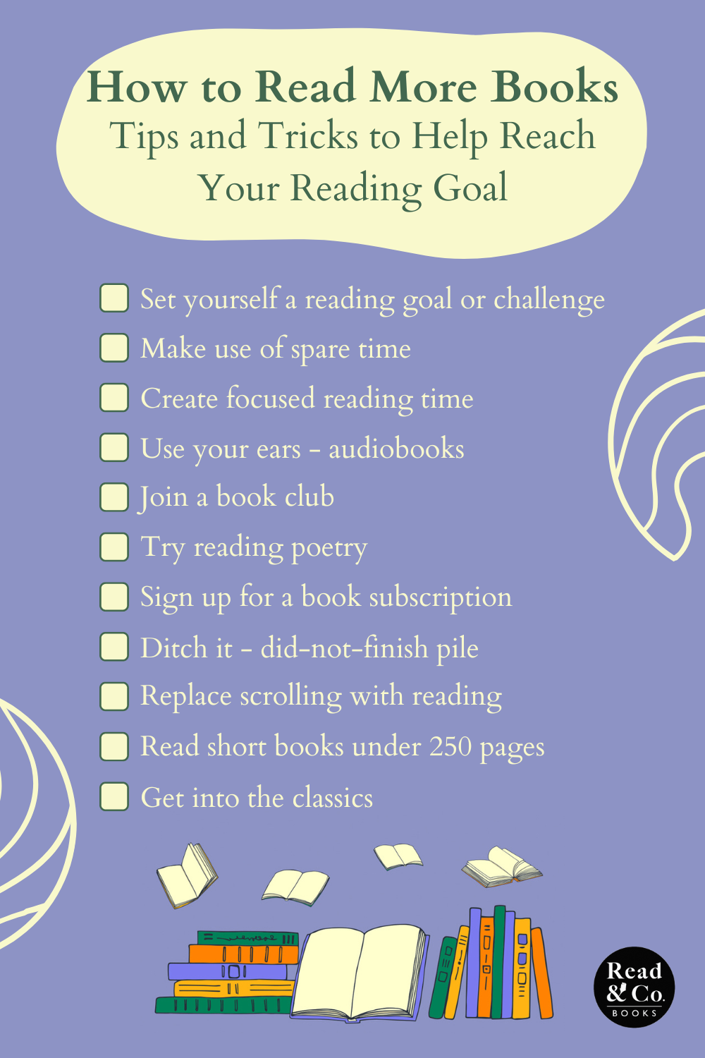 How to Read More Books | Read & Co. Books