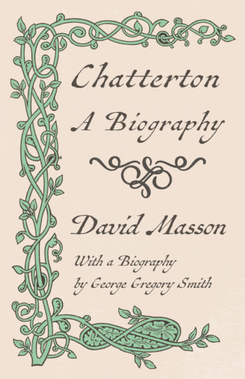 Chatterton by David Masson